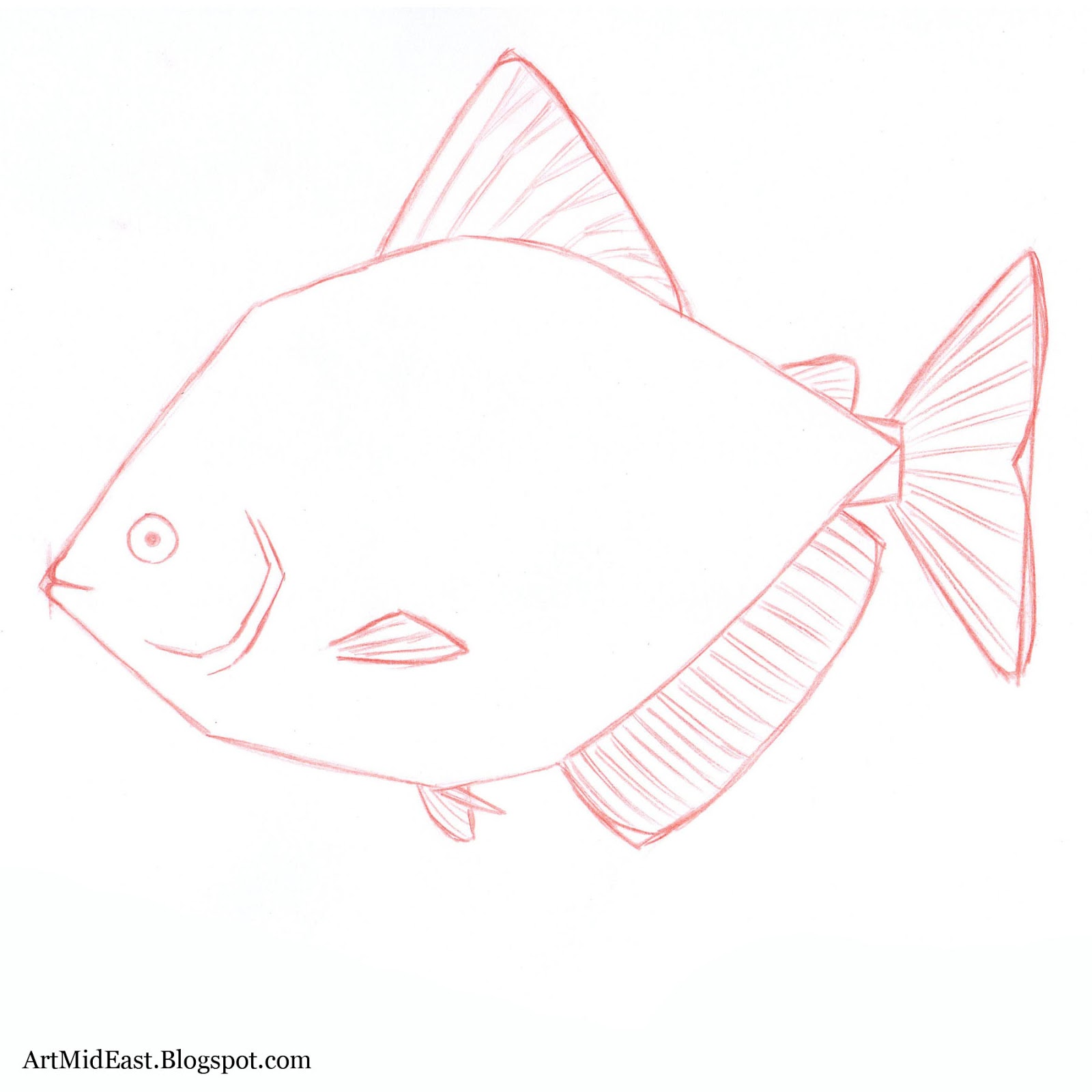 How to Draw a Fish: Step by step | Drawing Lessons