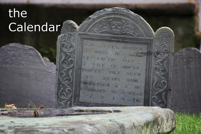 Taphophile Corner: the Calendar