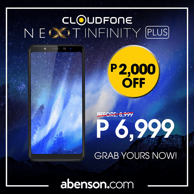Sale Alert: Cloudfone Next Infinity Plus is down to PHP 6,999