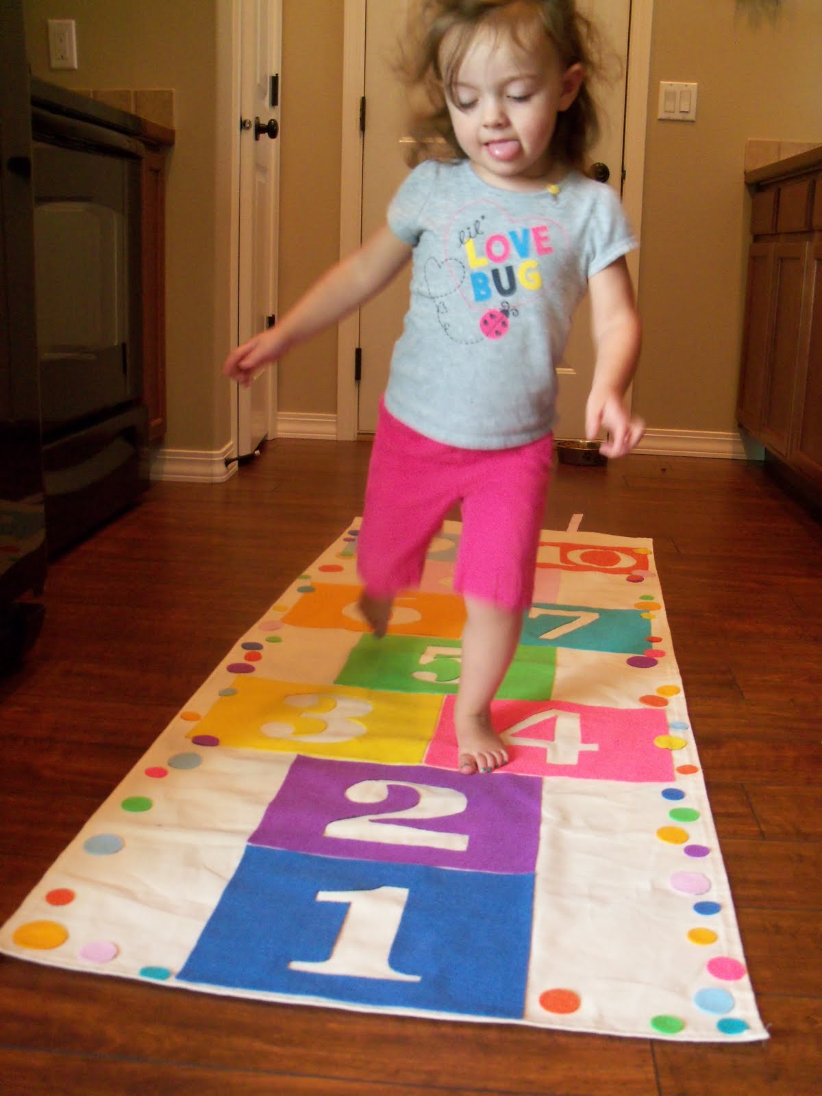 Our Little Life...: Hop-Scotch Mat Tutorial