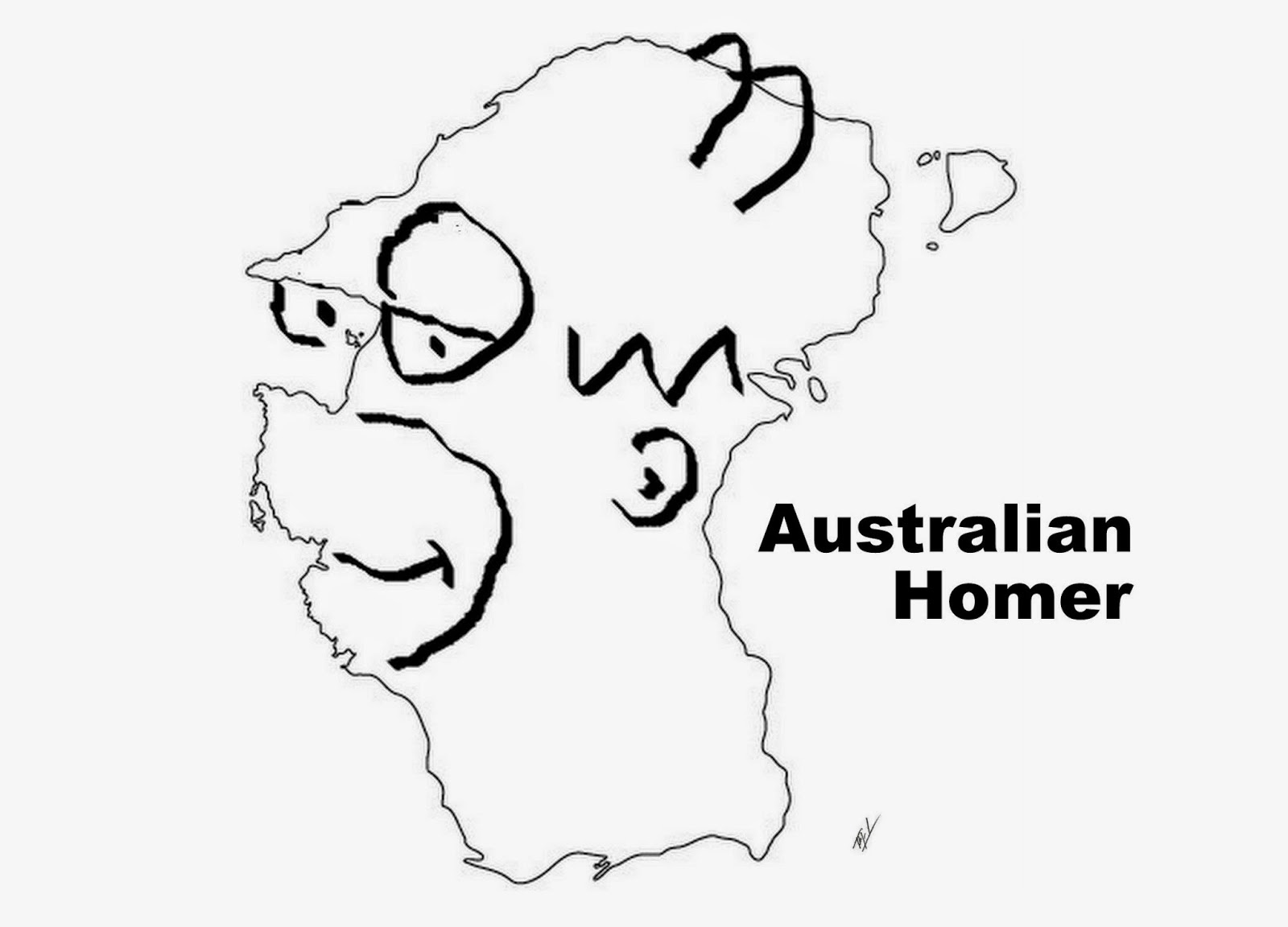 Funny maps: Funny maps of Australia
