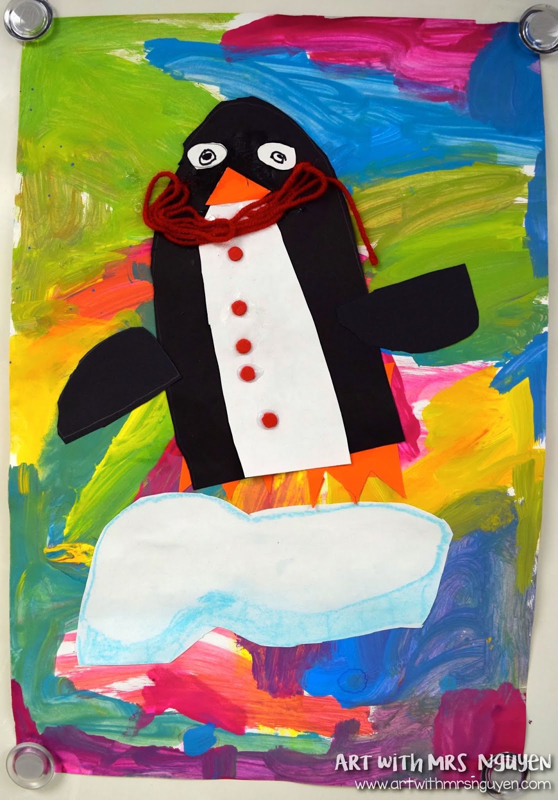 Winter Penguins (K) | Art with Mrs. Nguyen