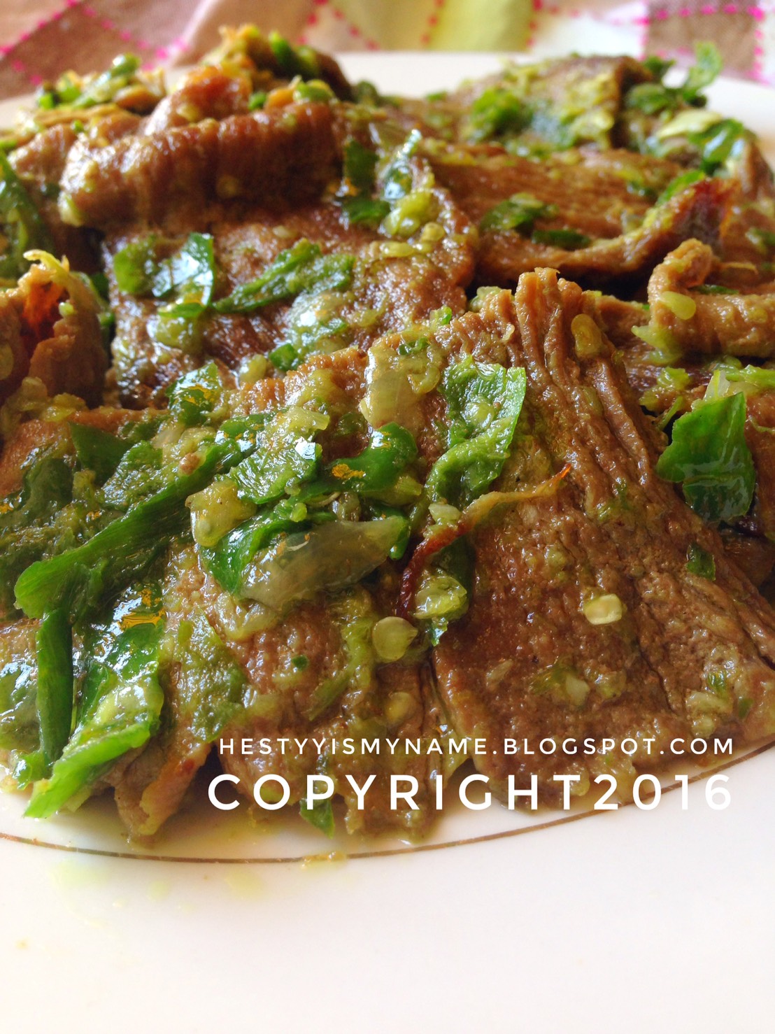 Dendeng basah Lado Ijo