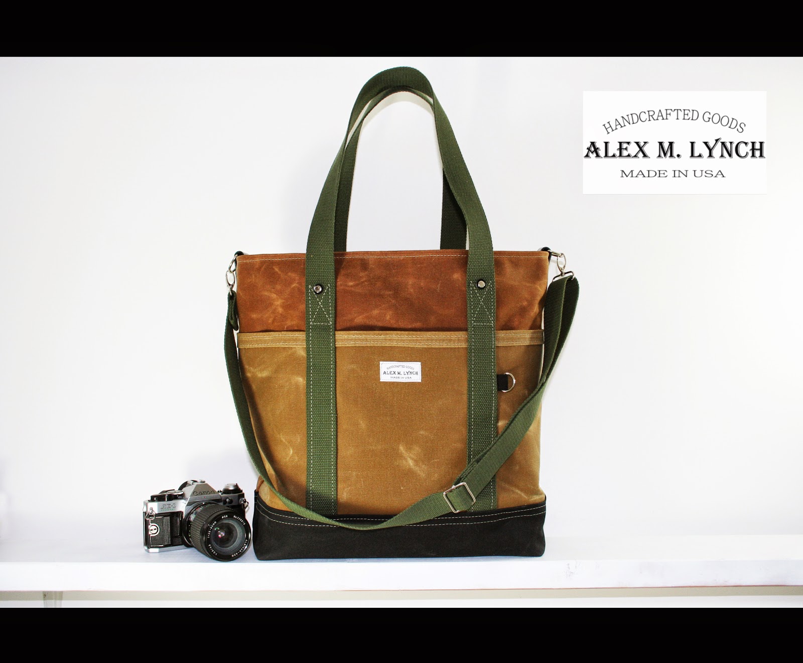 ALEX M LYNCH: Extra large tote bag - market bag made in USA by Alex M Lynch