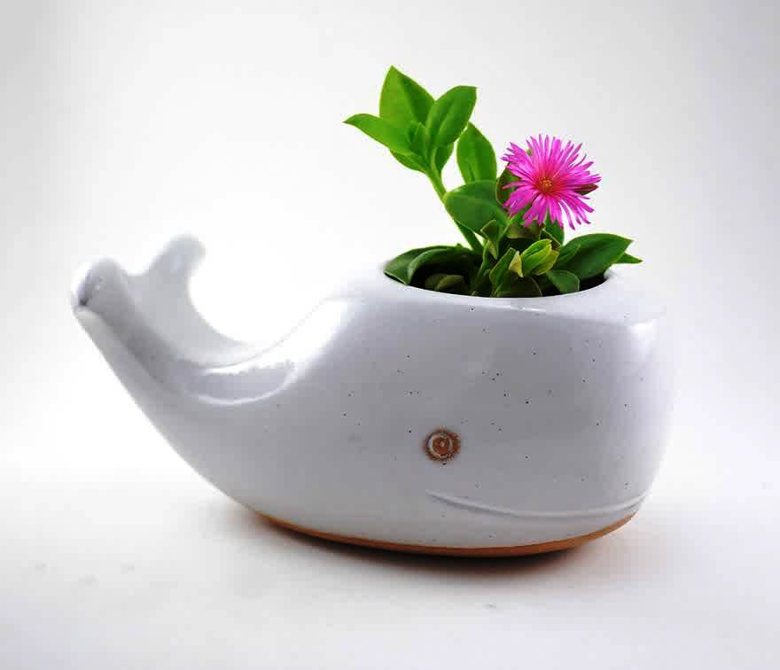 Cute ceramic planter ~ Art Craft Gift Ideas