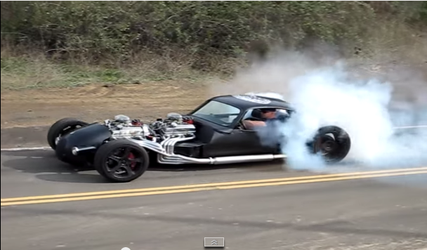 Electronics Infinity: V16 POWERED RAT ROD BURNOUT!!! Absolute MONSTER!!