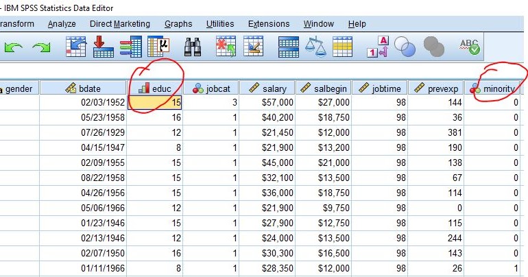 Median test between 2 or more independent groups in SPSS