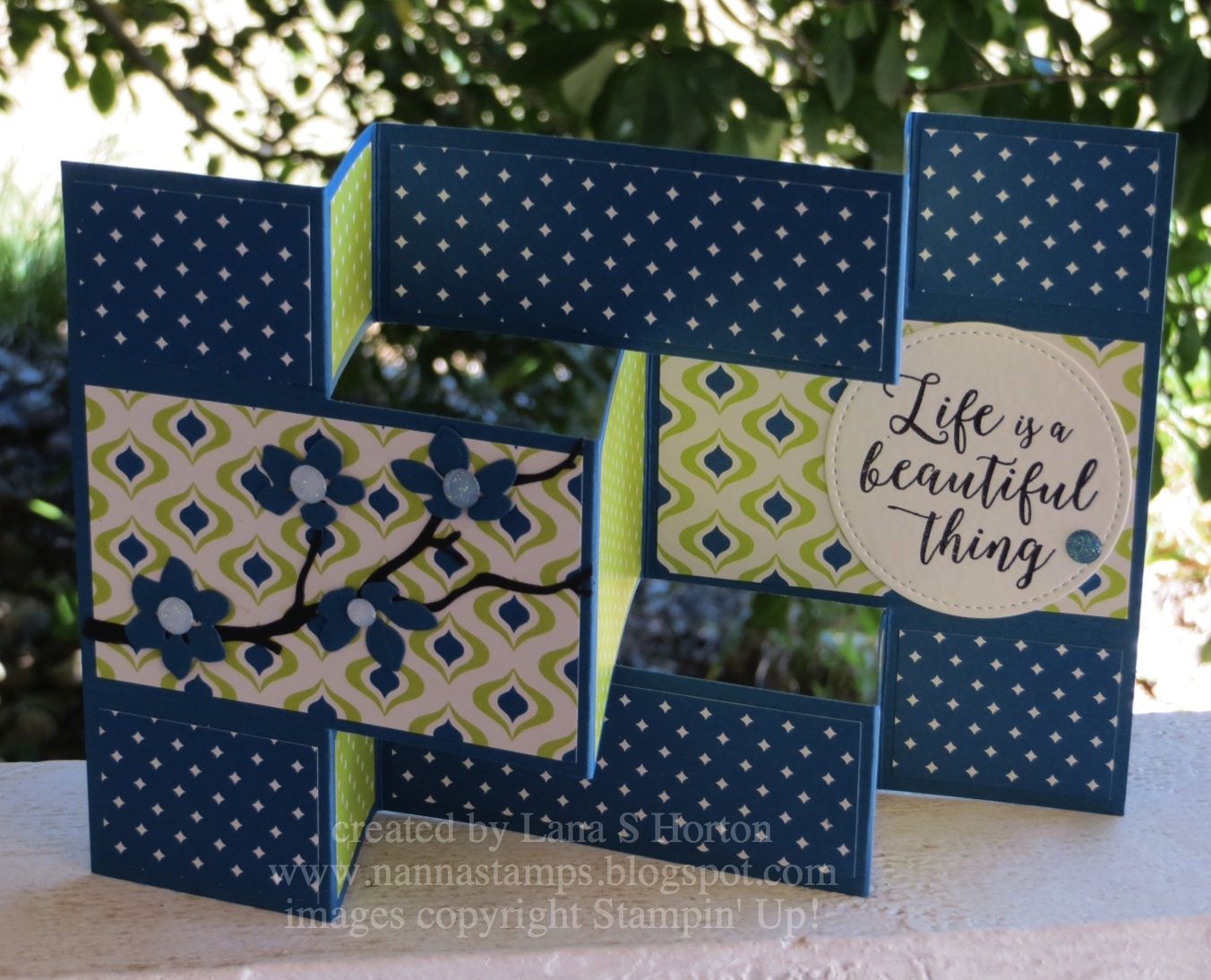 Stamping with Nanna: Eastern Palace Tri Shutter Card + Tutorial