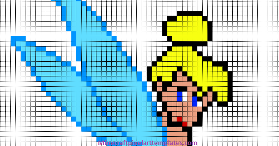 Minecraft Pixel Art Templates: Tinker Bell