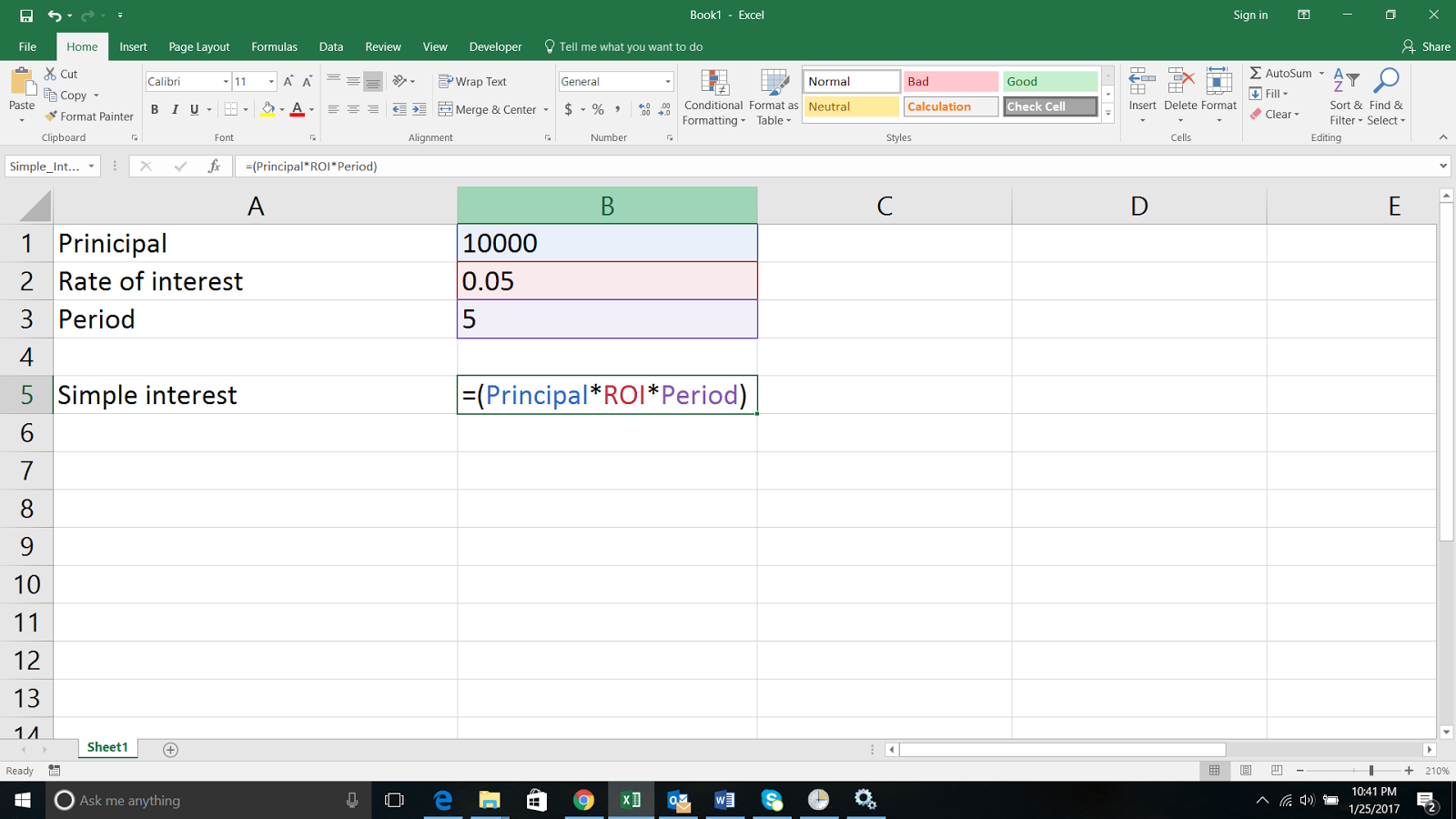 Sundar's blog: One way Data Table - Excel