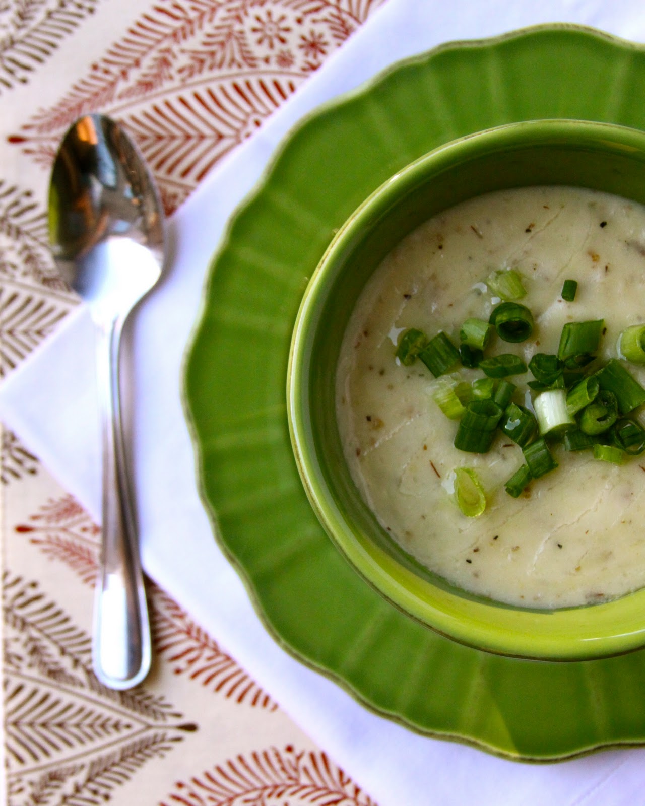 potato bisque with pears