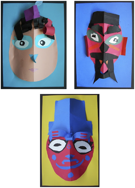 The Rolling Artroom: Paper Faces (1st-3rd Grade)