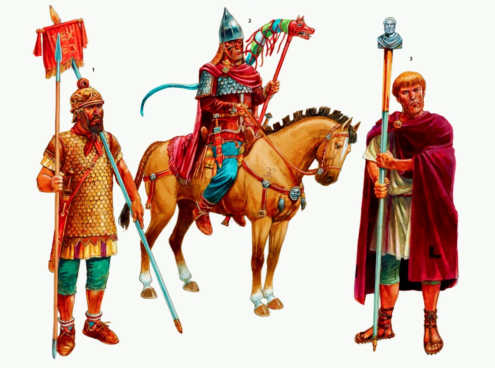 imágeneshistóricas.blogspot.es: Roman Standards & Standard-Bearers (1)