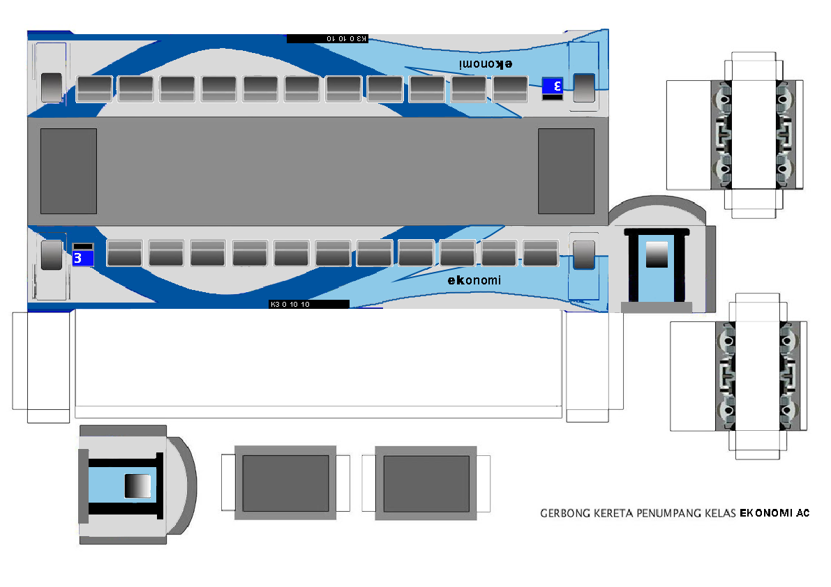 paper craft kereta api indonesia: Paper Craft kereta api indonesia