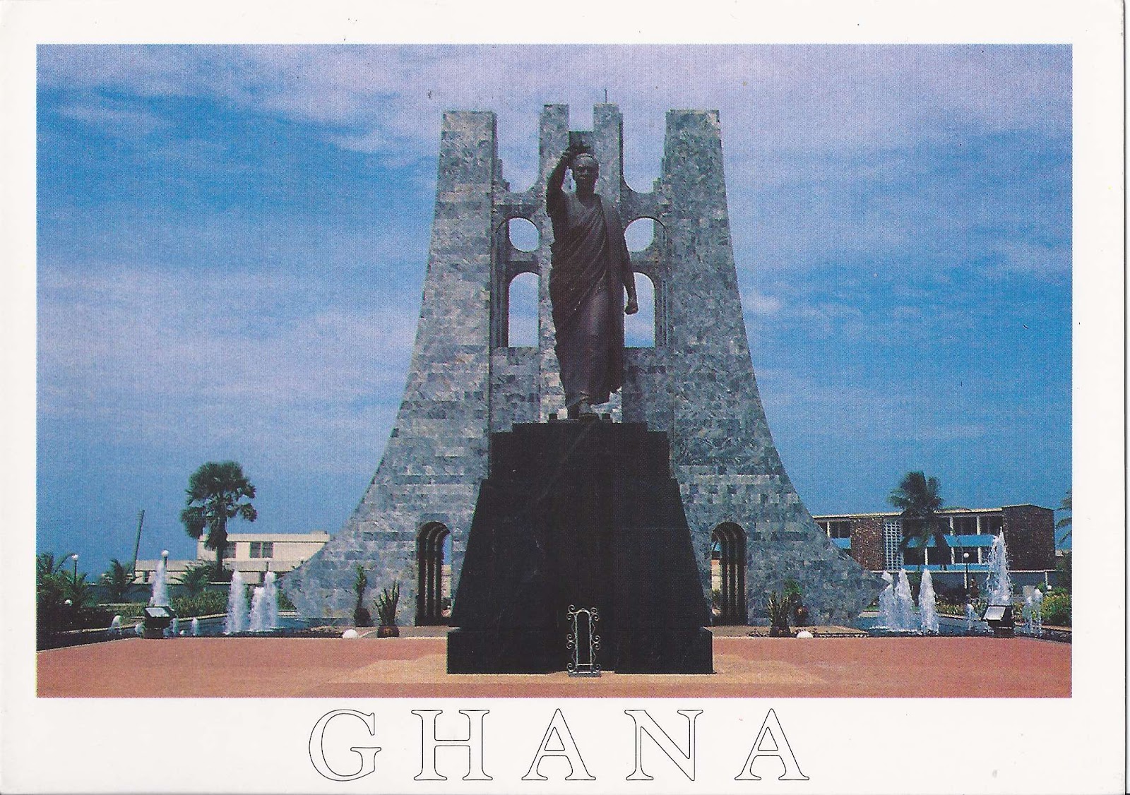 A Journey of Postcards: A monument in memory of the first president of ...