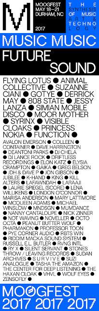 MATRIXSYNTH: MOOGFEST REVEALS MUSIC LINEUP AND PROGRAM HIGHLIGHTS