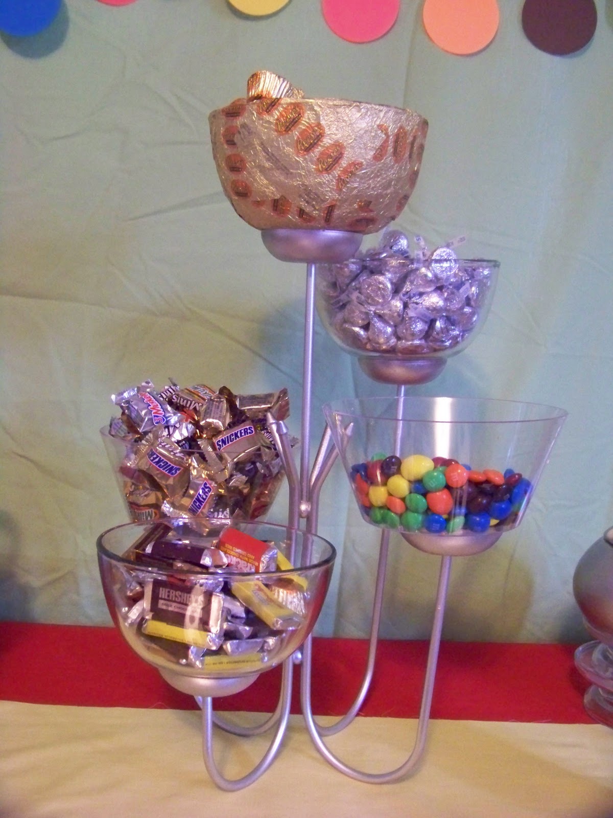 M&M Candy Dots Chocolate Birthday Party