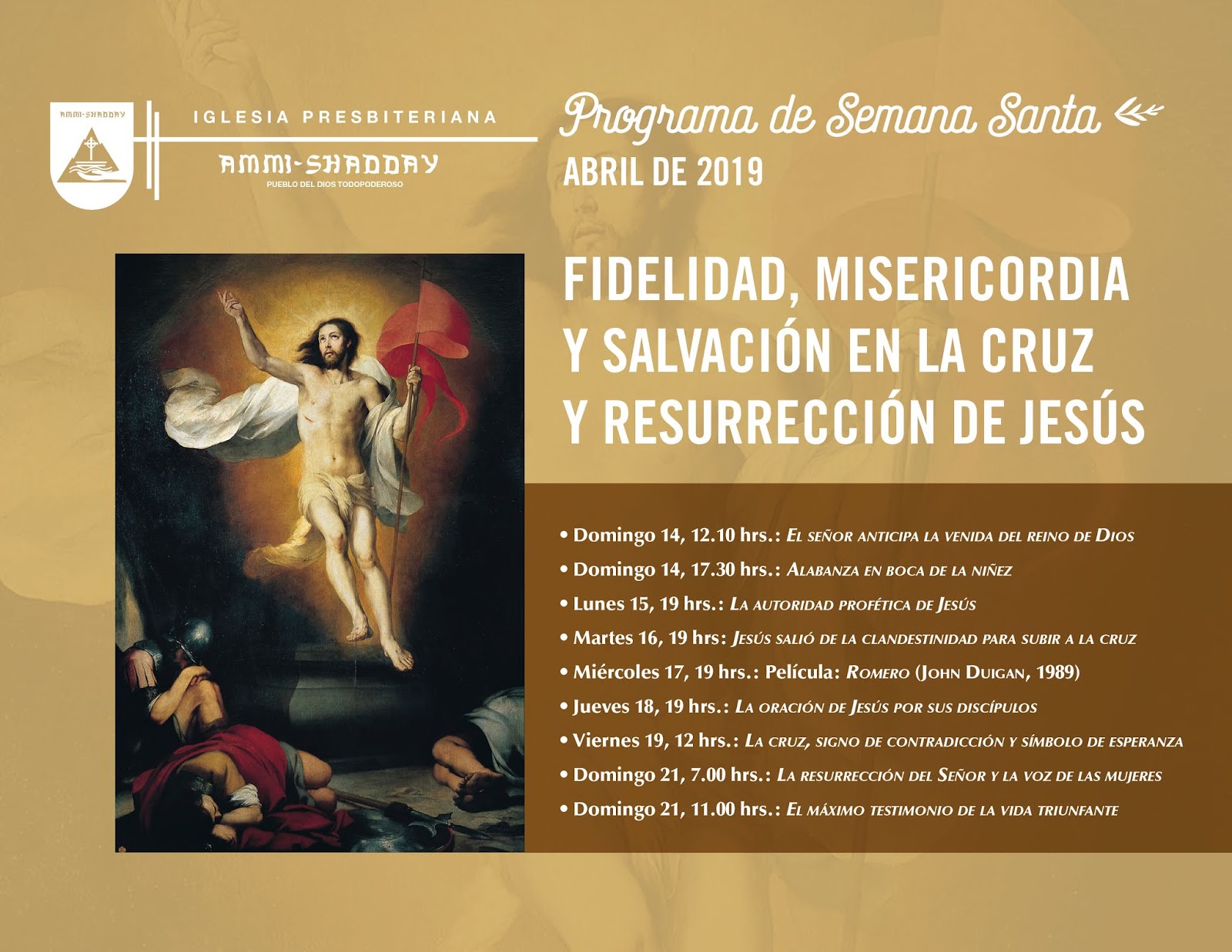 Iglesia Presbiteriana Ammi-Shadday. Pueblo del Dios Todopoderoso ...