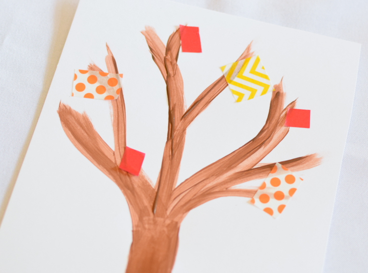 Washi Tape Fall Trees | What Can We Do With Paper And Glue