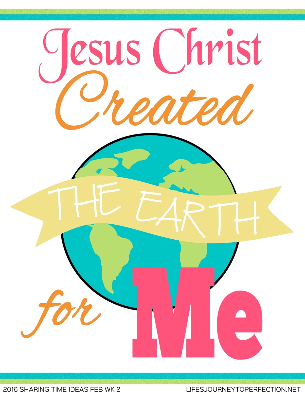 Life's Journey To Perfection: 2016 LDS Sharing Time Ideas for February ...