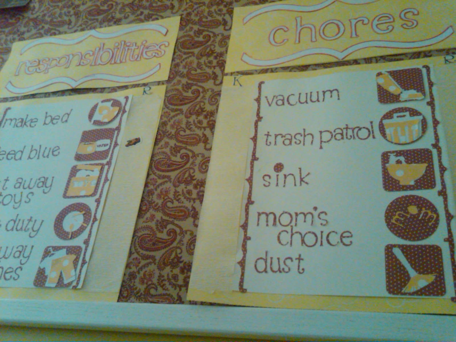 A Home for a Bunny: Chore Chart