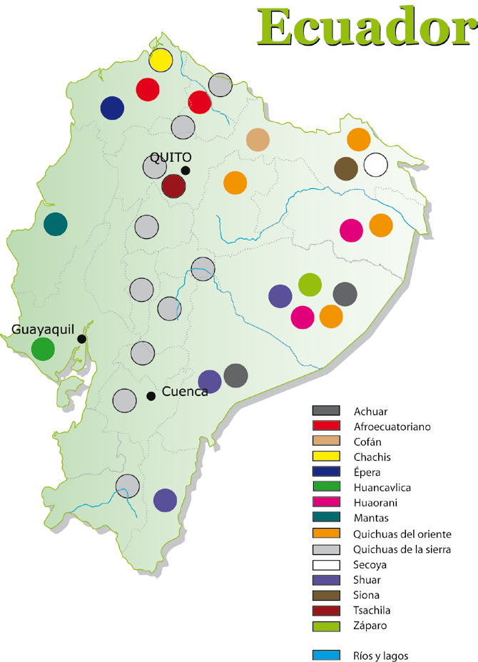 Mapa De Las Culturas Del Ecuador