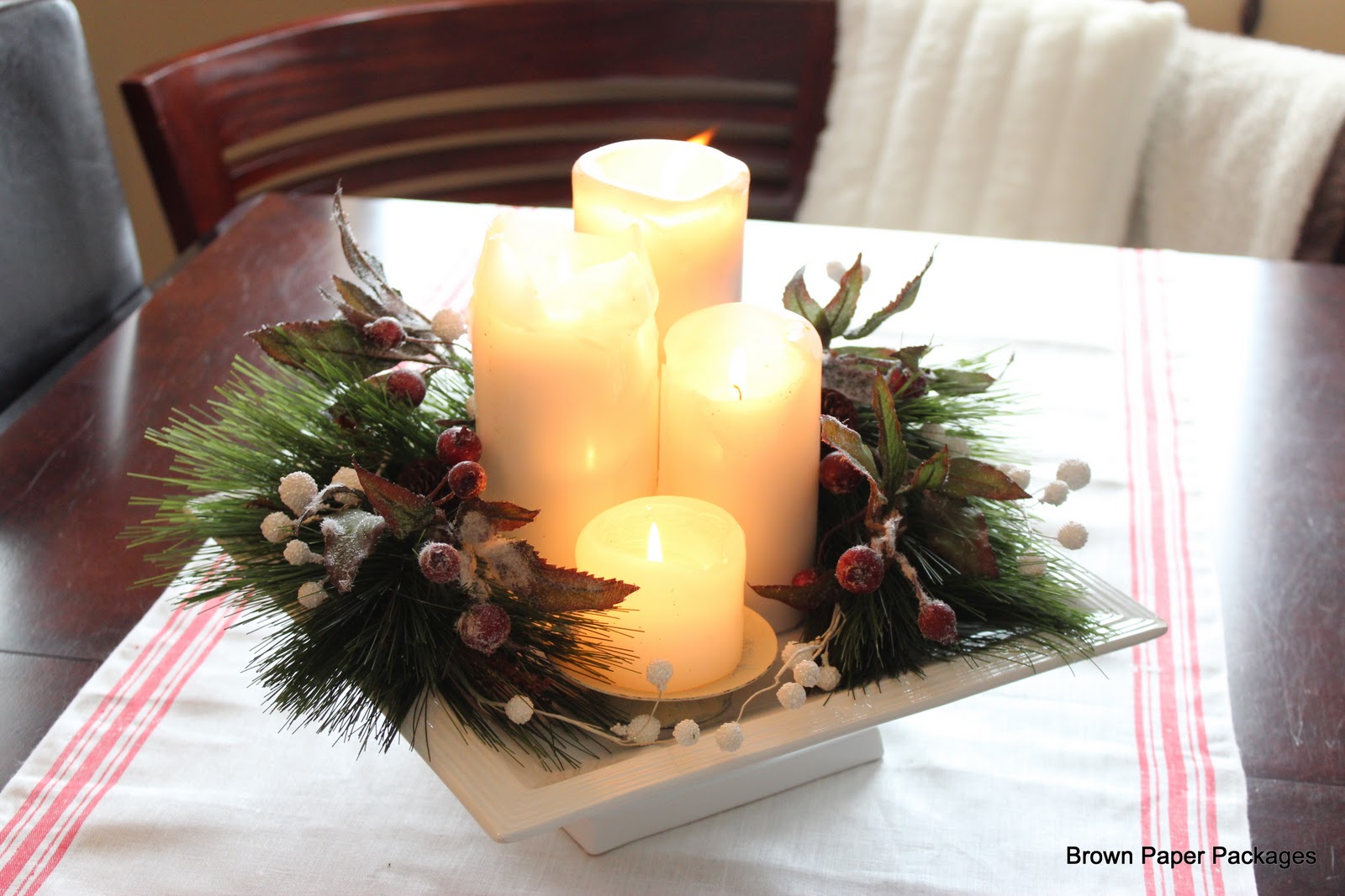 Brown Paper Packages: My Super Simple Christmas Table