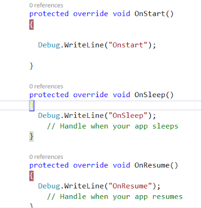 Xamarin Forms Activity Lifecycle