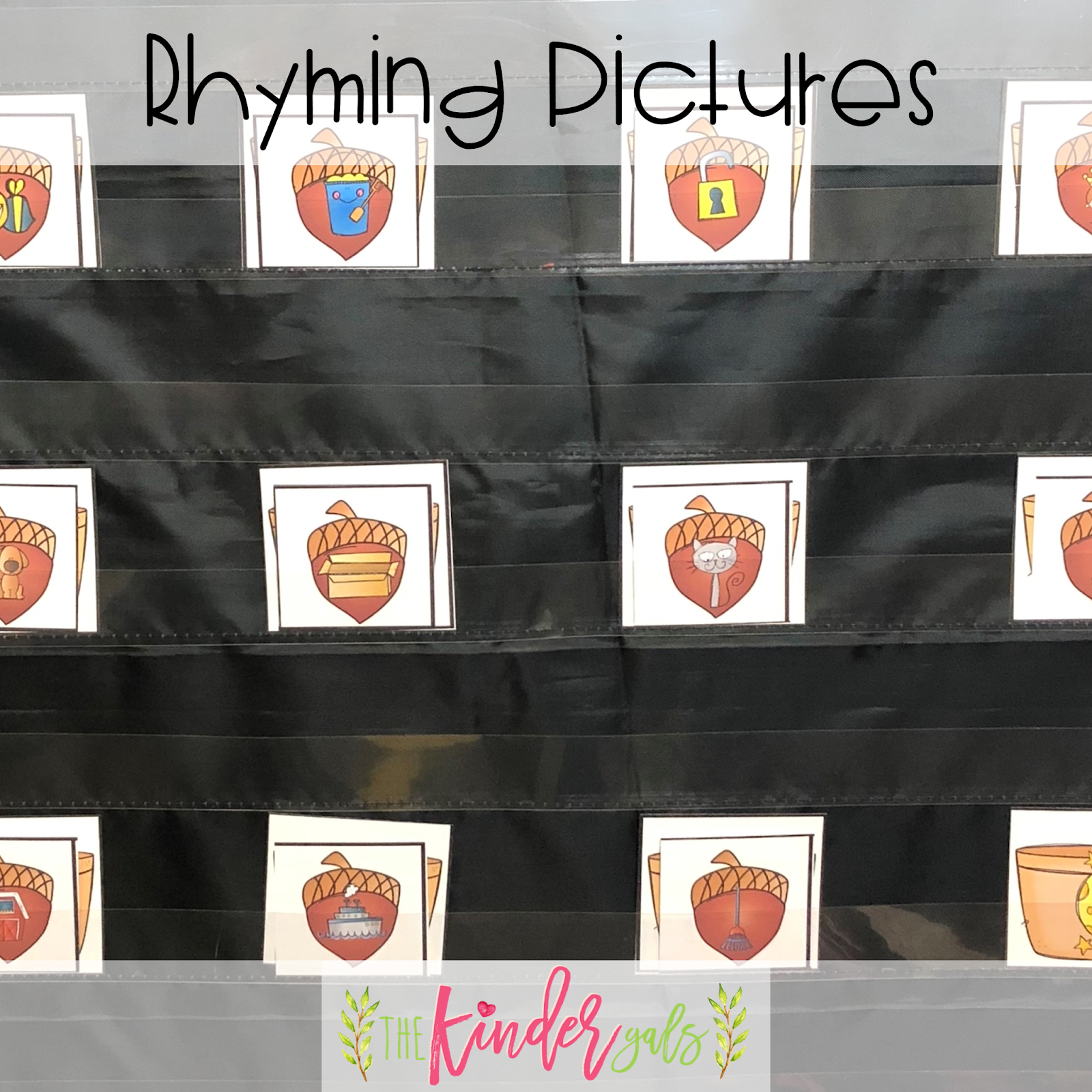 KinderGals: 6 Ways to Use the Pocket Chart in the Fall