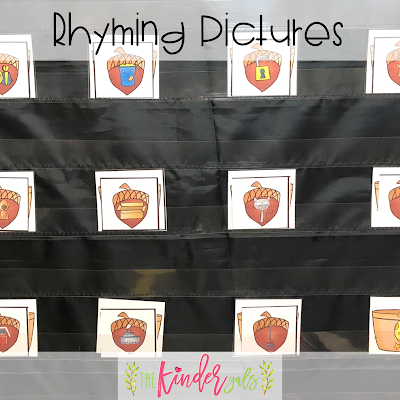 KinderGals: 6 Ways to Use the Pocket Chart in the Fall