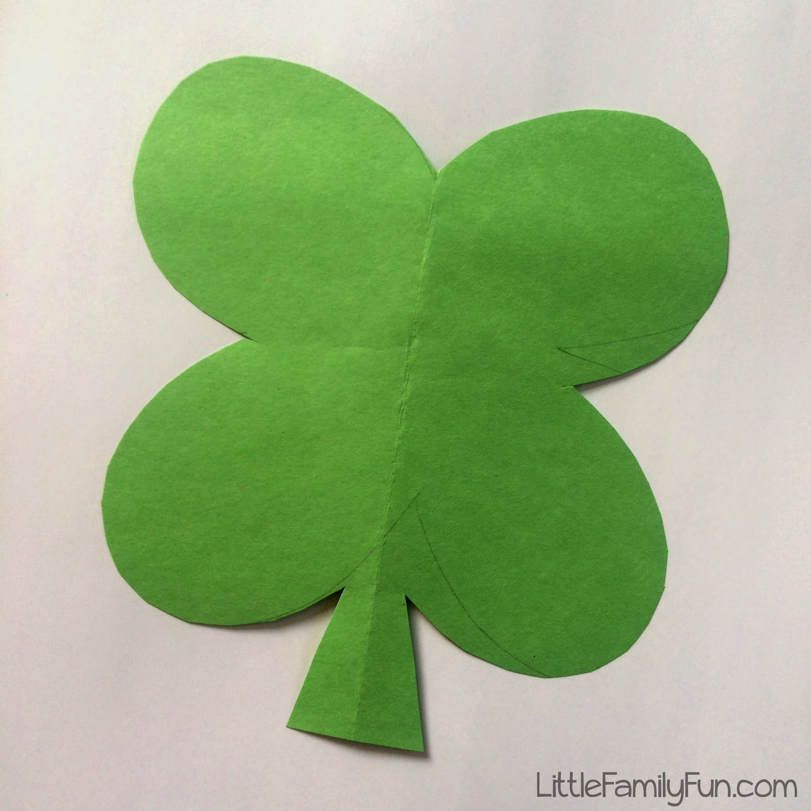 Little Family Fun: Paper Scrap Clover Craft