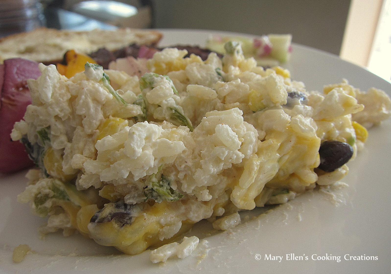 Mary Ellen's Cooking Creations: Recipe Swap: Mexican Sour Cream Rice