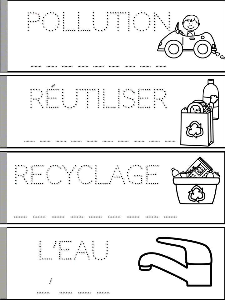 la classe de caro.: Lis, trace, écrit et colorie - JOUR DE LA TERRE