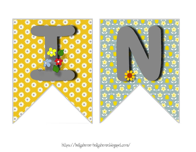 HollysHome Family Life: Hello Spring - Free Printable Banner From ...