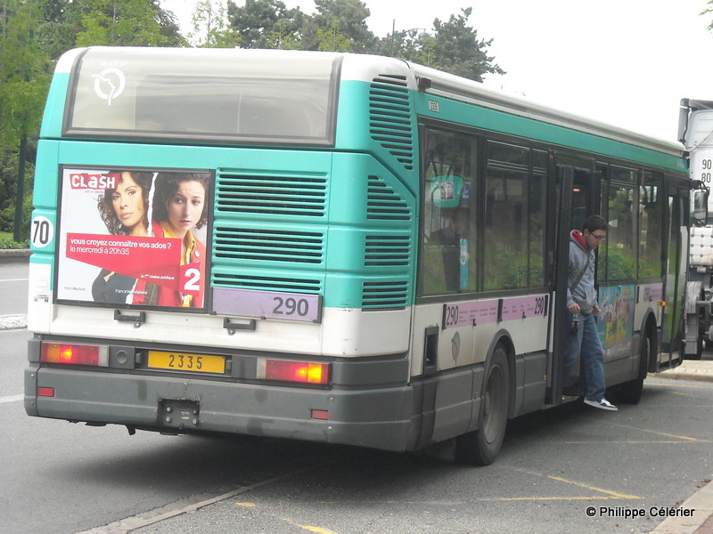 Les Tramways,Métro,RER,Bus de la RATP: Bus 290