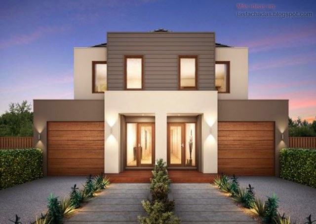 FACHADAS MODERNAS DE DÚPLEX : FACHADAS DE CASAS Y CASAS POR DENTRO