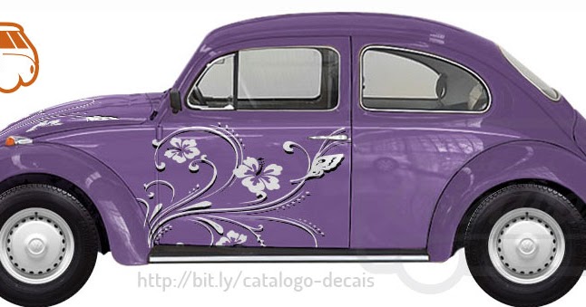 Fusca Florais Roxo