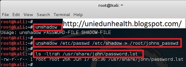 John the ripper kali linux - torhacks