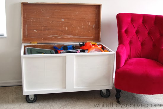 While They Snooze: Toy Box Makeover