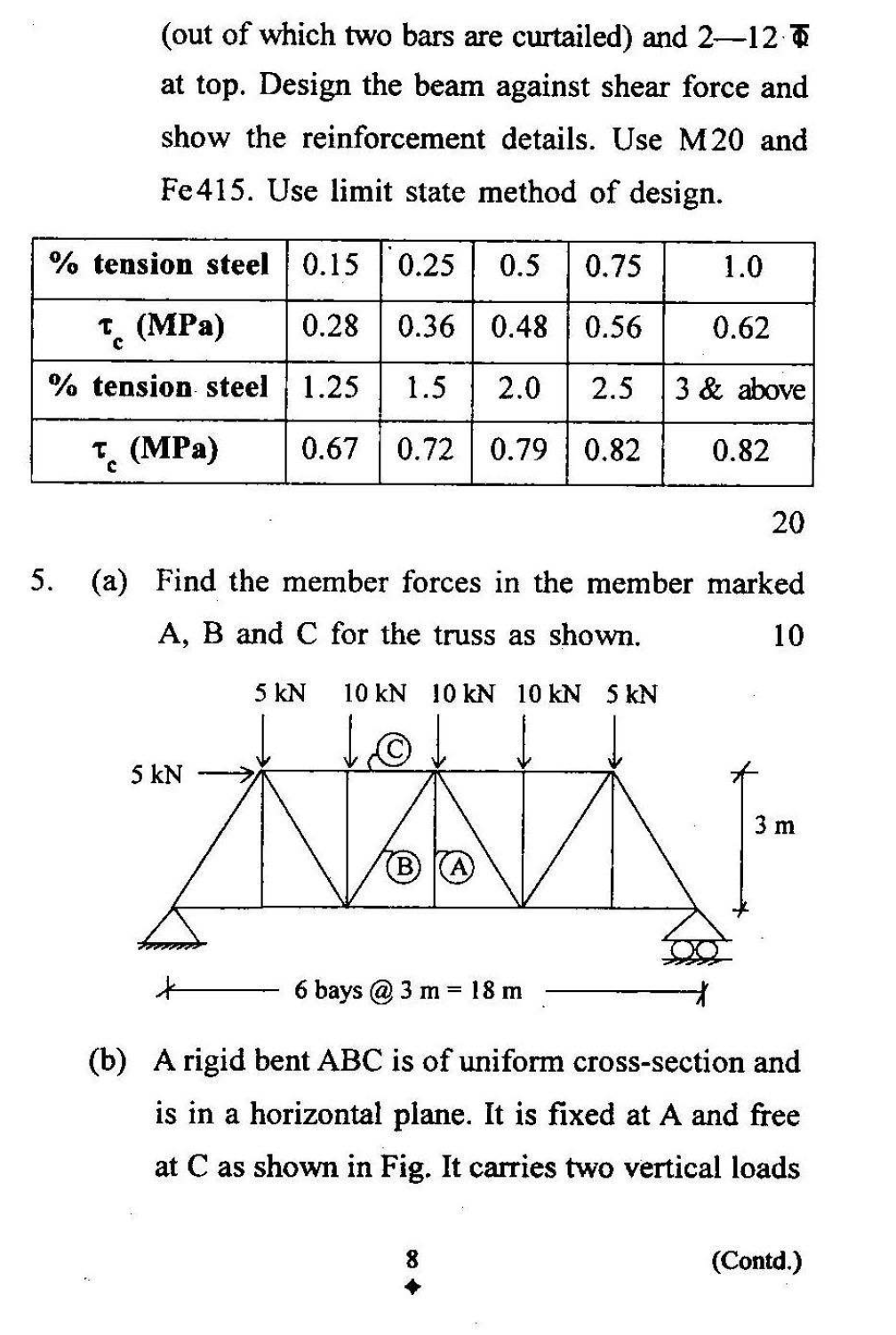 Civil Engineering Paper I Engineering Services 2013 Question Paper ...