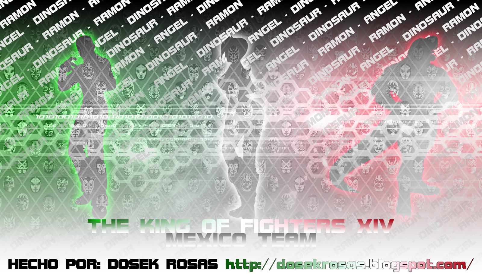 Fondo para PC - Mexico Team - KOF XIV ~ Dosek Rosas - Diseño Grafico