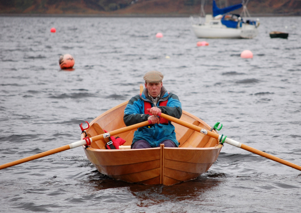 ROWING FOR PLEASURE: A baby St Ayles Skiff