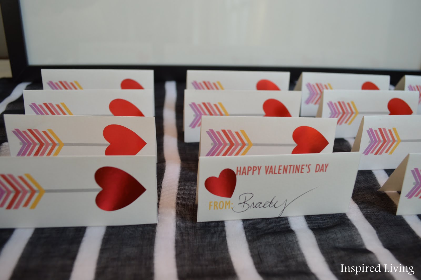 Inspired Living: Arrow Valentine's for my Pre-Schooler