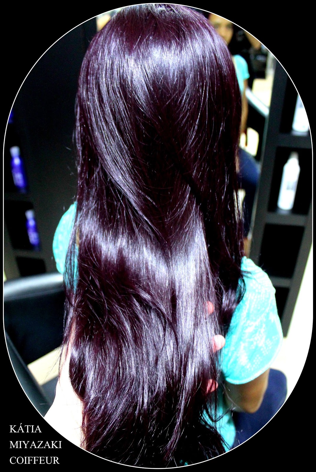 Katia Miyazaki Cabelos Agenero: Roxo escuro -Dark purple hair -Marsala ...