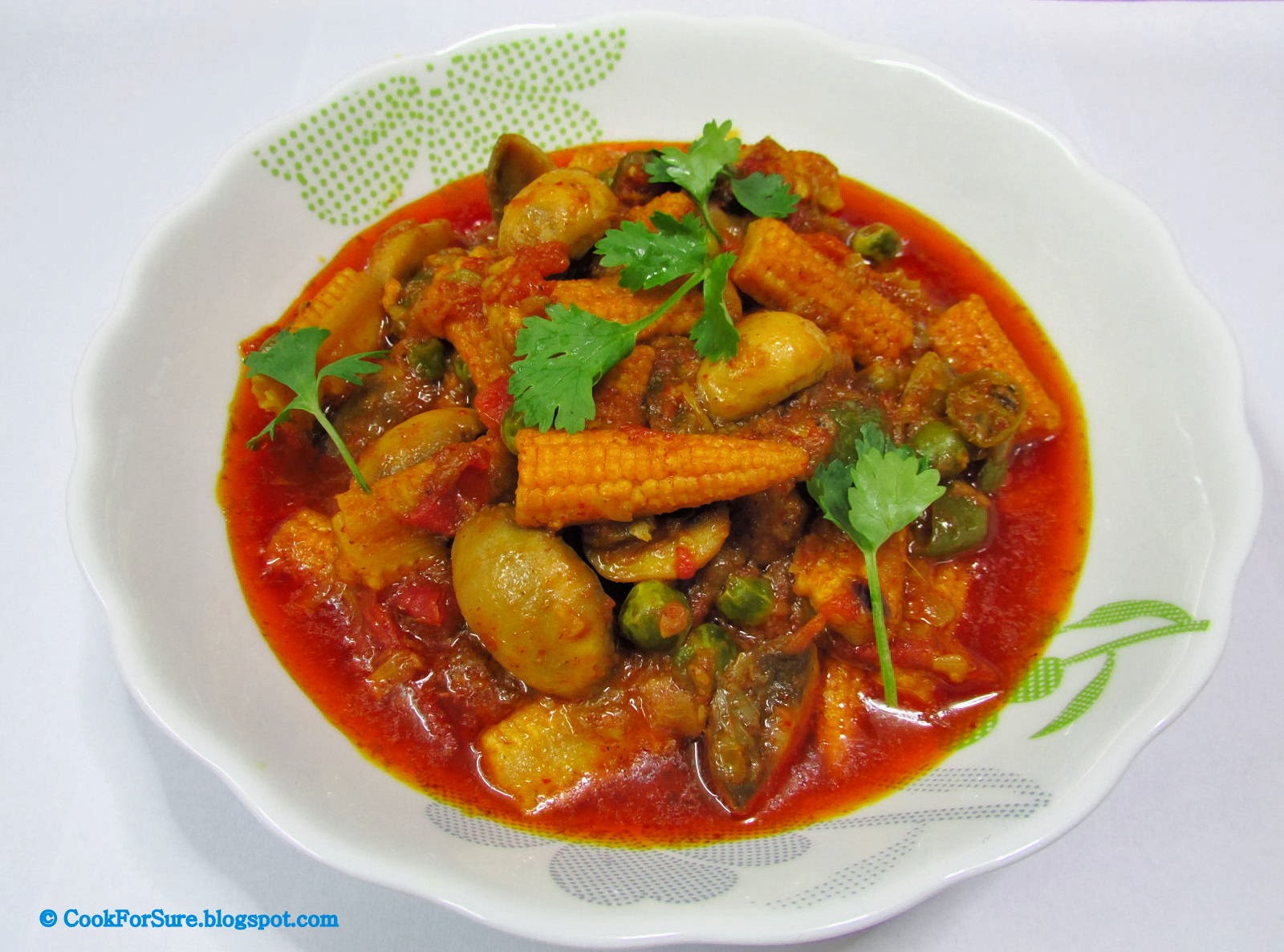Mushroom Baby Corn Masala