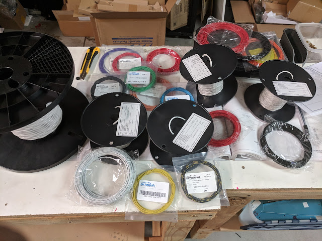 Damazio family's RV-10 project: Wing wiring progress