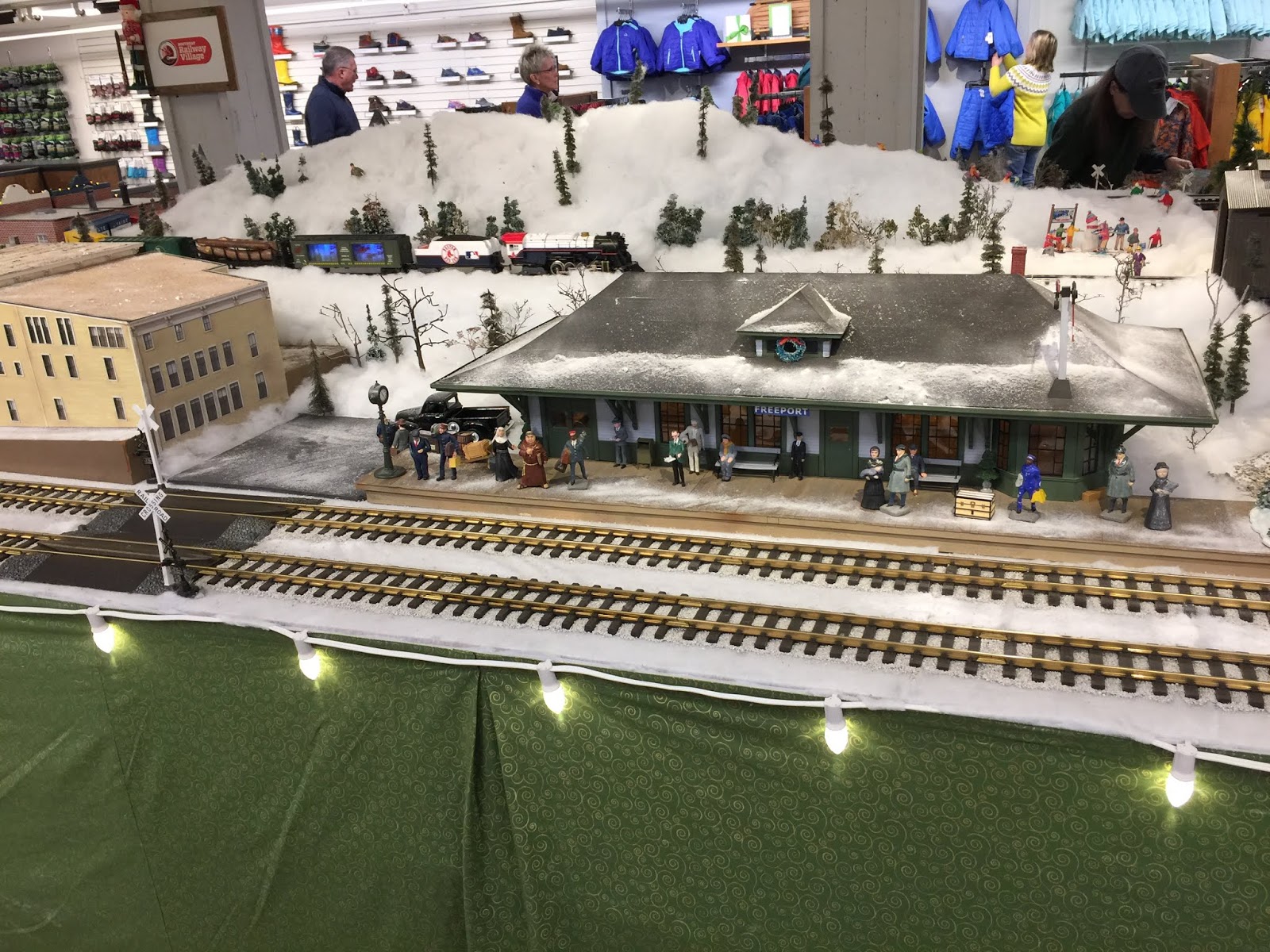 header: Model Train Village at the L.L. Bean Northern Lights Festival