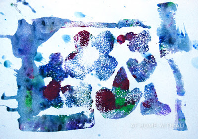 At home with Ali: Flower sponge printing