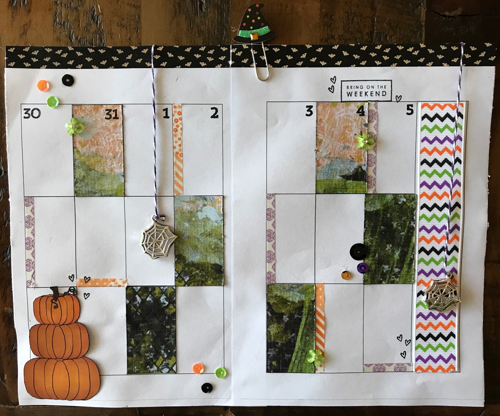 Scrapping Fun Kits: Sarah - October Kit - October Planner Layout