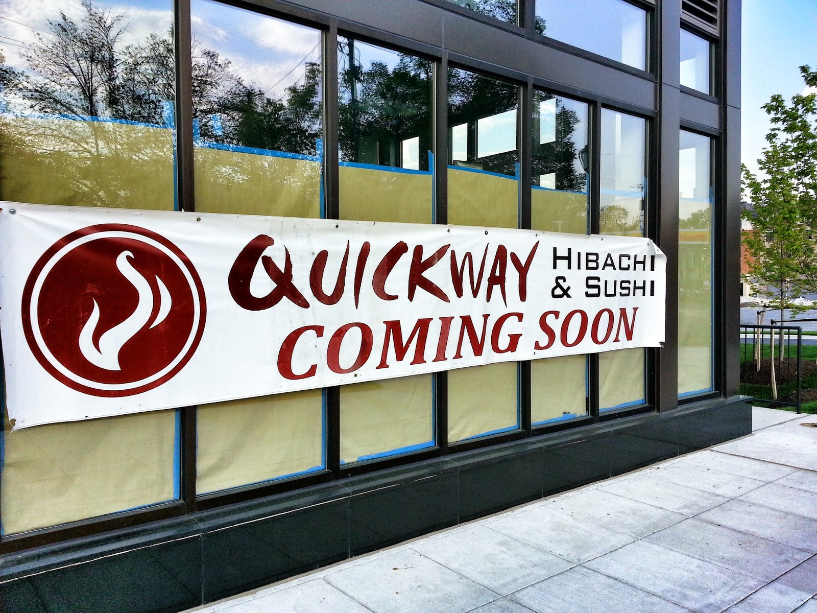 Rockville Nights: Quickway Hibachi & Sushi posts Coming Soon signage in ...